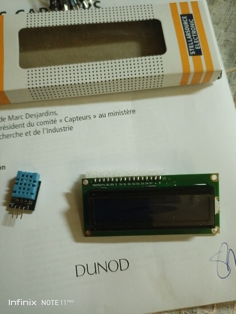 Lecteur humidité et température - Page 2 - Français - Arduino Forum