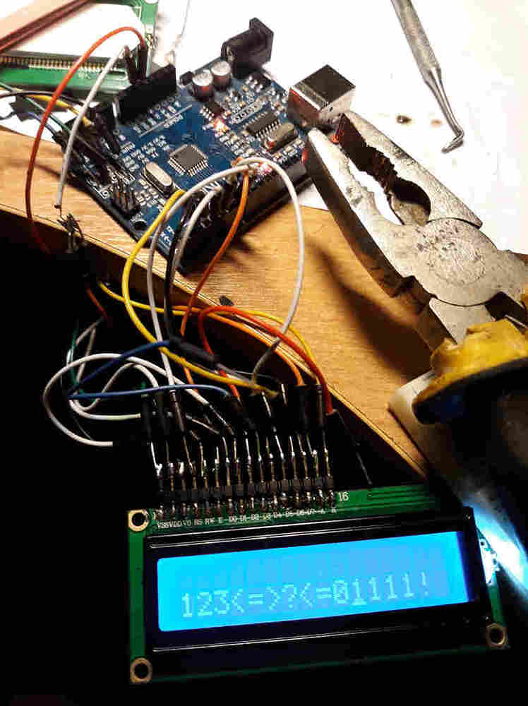 my old LCD 16x2, see only second line, strange characters - Displays - Arduino Forum