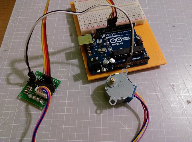 Stop stepper motor from heating while waiting. - Project Guidance ...