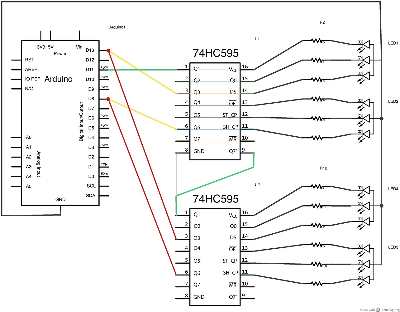 How to connect Arduino Uno to 25 rgb leds? - General Guidance - Arduino ...