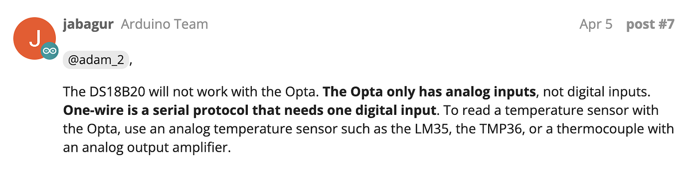 Tutorial incompatible, Connection Issue & Hardware Spec Confusion - Opta - Arduino Forum