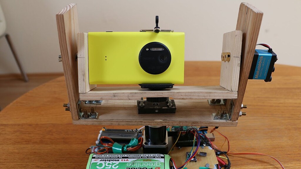 Arduino panorama head for smartphones and GoPro Hero cameras - Showcase - Arduino Forum