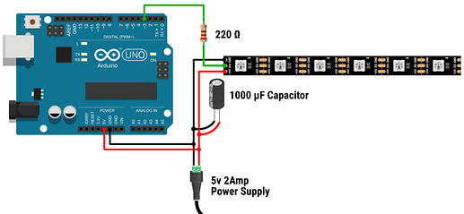 Advice for wiring WS2812E - General Guidance - Arduino Forum