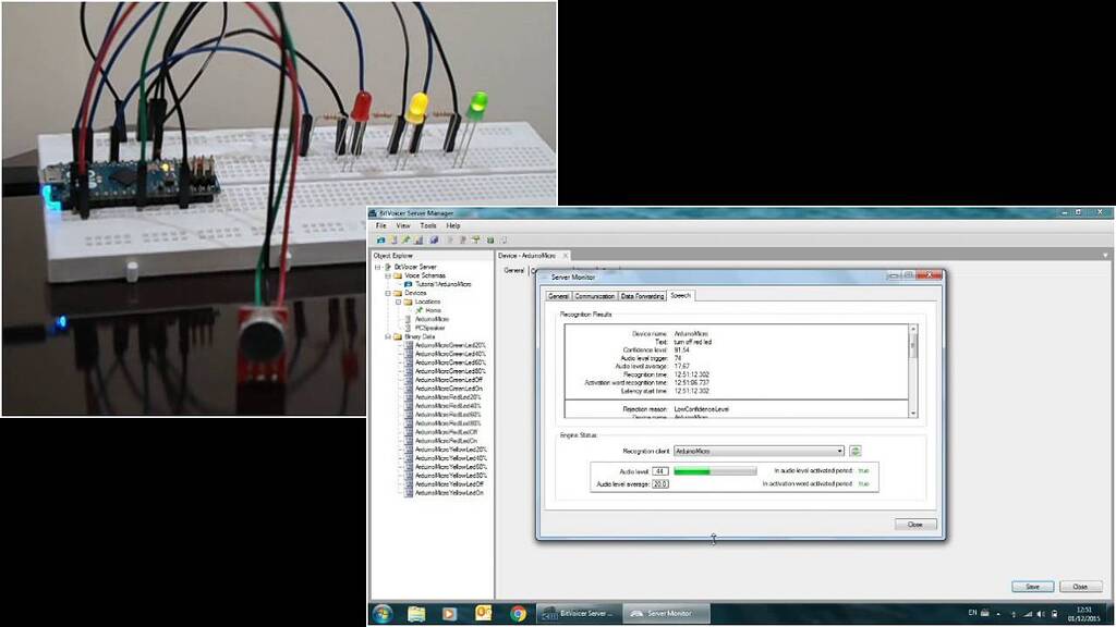 Speech Recognition With Arduino And Bitvoicer Server Showcase Arduino Forum