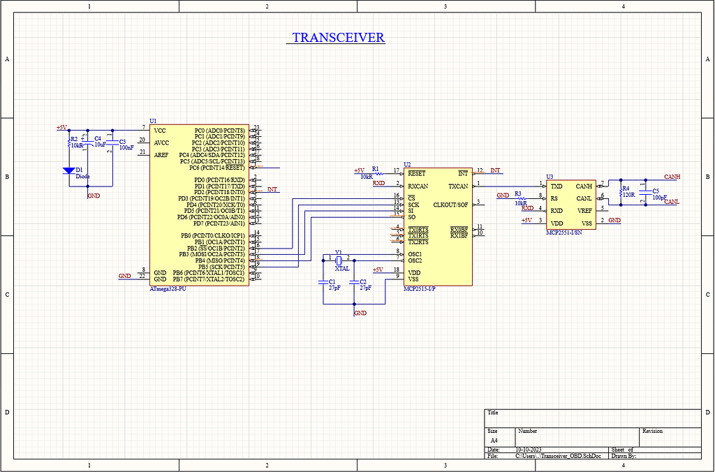 Can bus communication between TJA1050 and MCP2515 using MCP2551 - General Guidance - Arduino Forum
