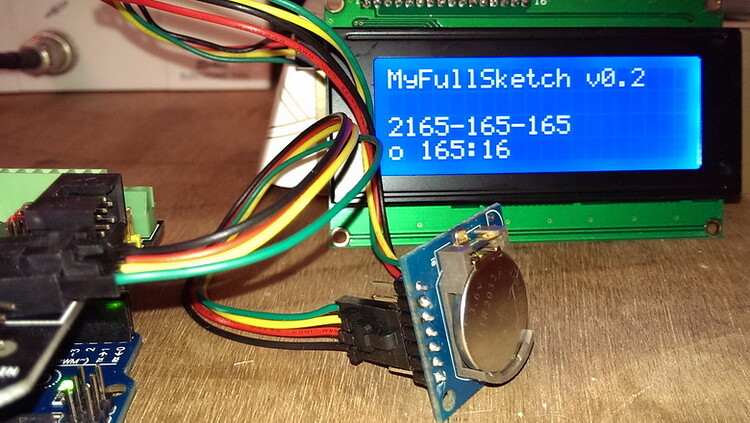 I2C DS1307 RTC Clock weird problem, aka "2165-165-165..." output - General Guidance - Arduino Forum