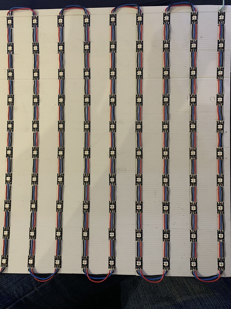 10 X 10 Led Matrix With Ws2812b Leds And Multiplexing Arduino Forum 0308