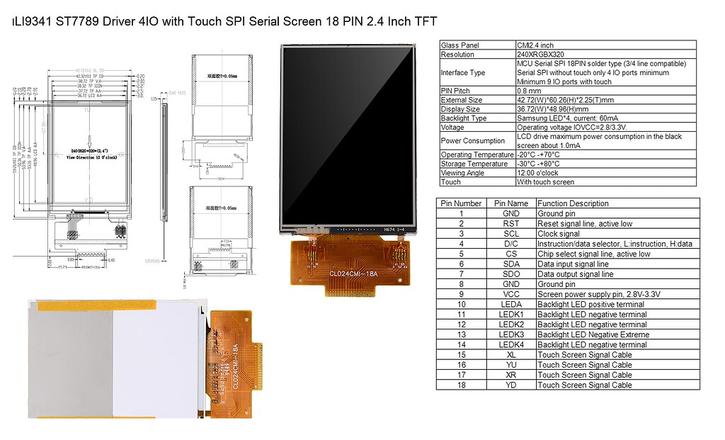 Help with large(ish) TFT screen (Your mission, should you choose to accept it) - Displays ...