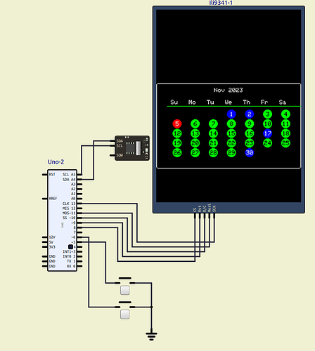 Calendar on TFT display - Displays - Arduino Forum