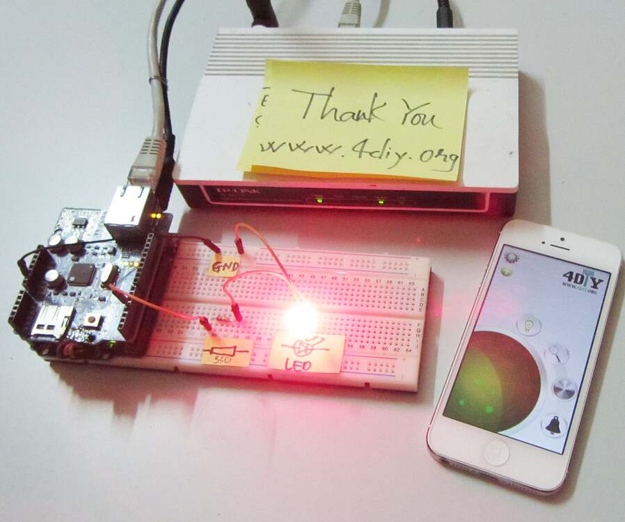 [Tutorial for 4DIY.ORG] - How to control Ethernet shield by iphone App ...
