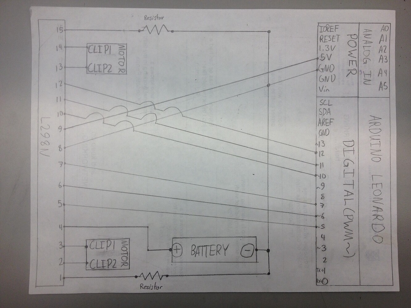 Reversing DC motor with Arduino Leonardo and L298N - General Guidance ...