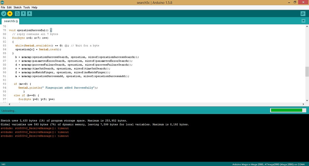 ReceiveMessage(): timeout - Programming - Arduino Forum