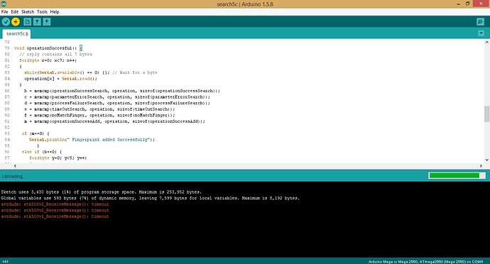 ReceiveMessage(): timeout - Programming - Arduino Forum
