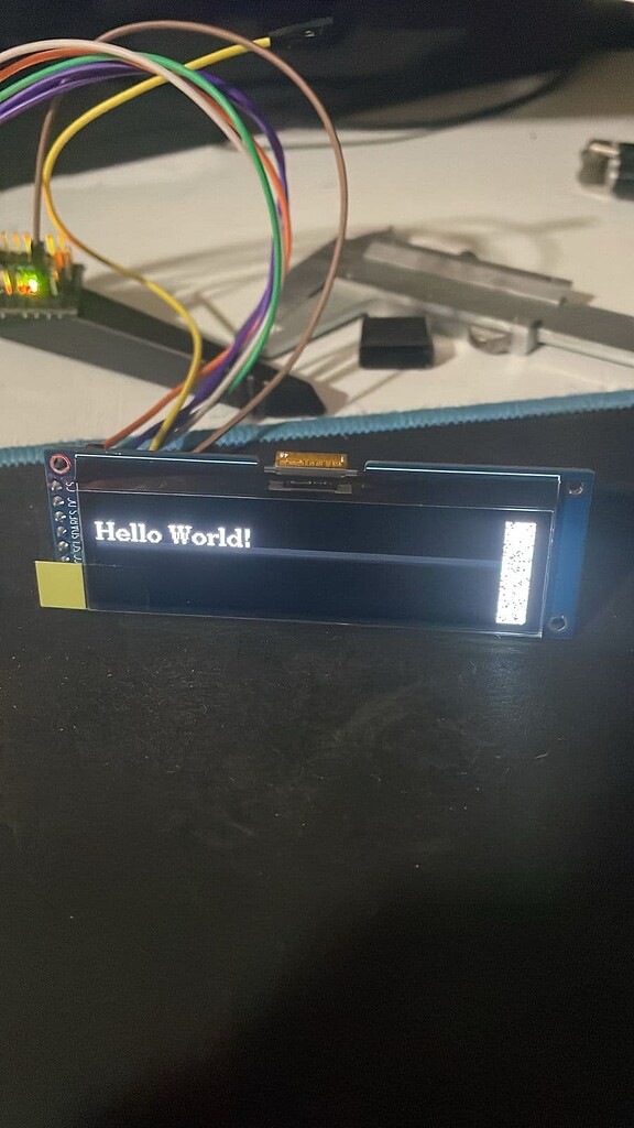 Blank bar on 256x64 SSD1322 OLED display - Displays - Arduino Forum