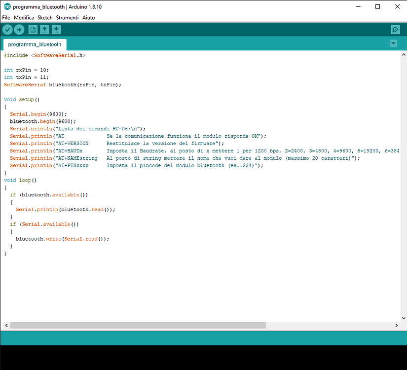 [RISOLTO] Modulo bluetooth HC-06 non funziona - Generale - Arduino Forum