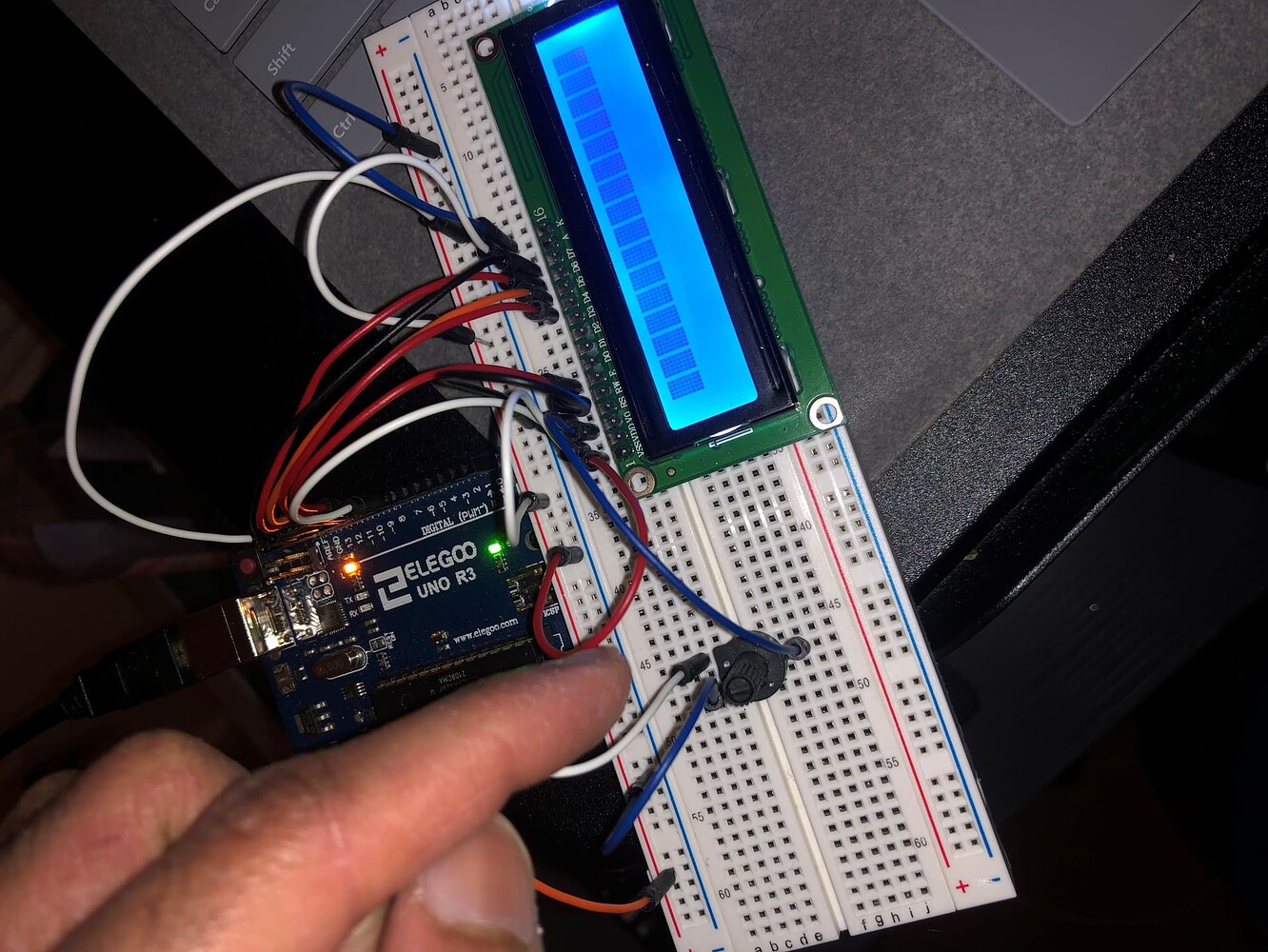 Beginner Arduino User - 16x2 LCD not displaying any text - General ... Beginner Arduino User - 16x2 LCD not displaying any text - General ...