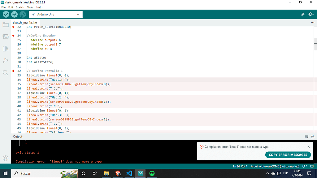 Problema con LiquidLine - Español - Arduino Forum