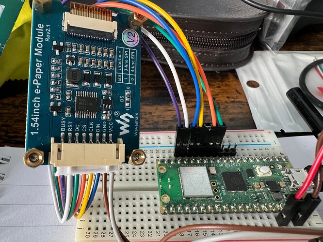 GxEPD2 Waveshare 1.54" R2.1 & Raspberry Pico W - Displays - Arduino Forum