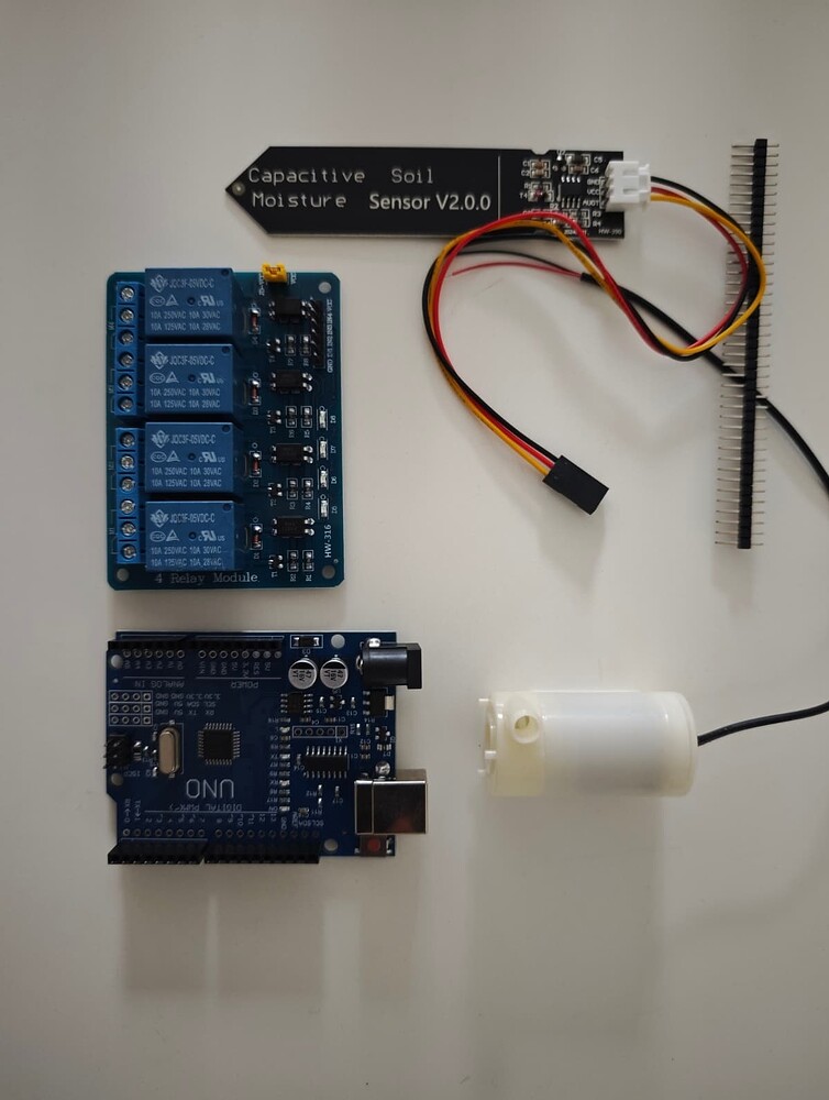 Arduino Uno watering system with moisture sensor - General Guidance - Arduino Forum