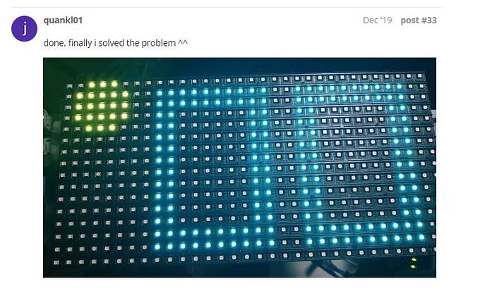 P10 RGB outdoor module reversed rows arduino - LEDs and Multiplexing - Arduino Forum