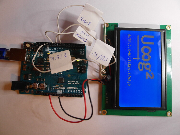 LCD 12864 mit Controller ST7920 seriell Anleitung zur Verkabelung mit UNO - Deutsch - Arduino Forum