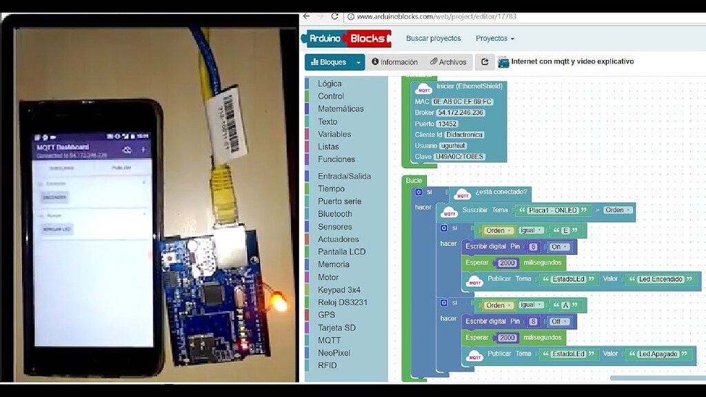 Internet, bluetooth, etc. mediante Programación Gráfica por Bloques - Documentación - Arduino Forum