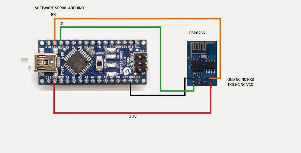 [Risolto] esp8266 si spegne con Arduino Nano - Hardware - Arduino Forum
