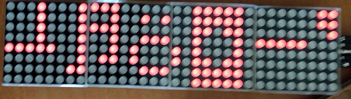 text unreadable on MAX7219 - General Guidance - Arduino Forum