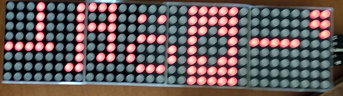 text unreadable on MAX7219 - General Guidance - Arduino Forum