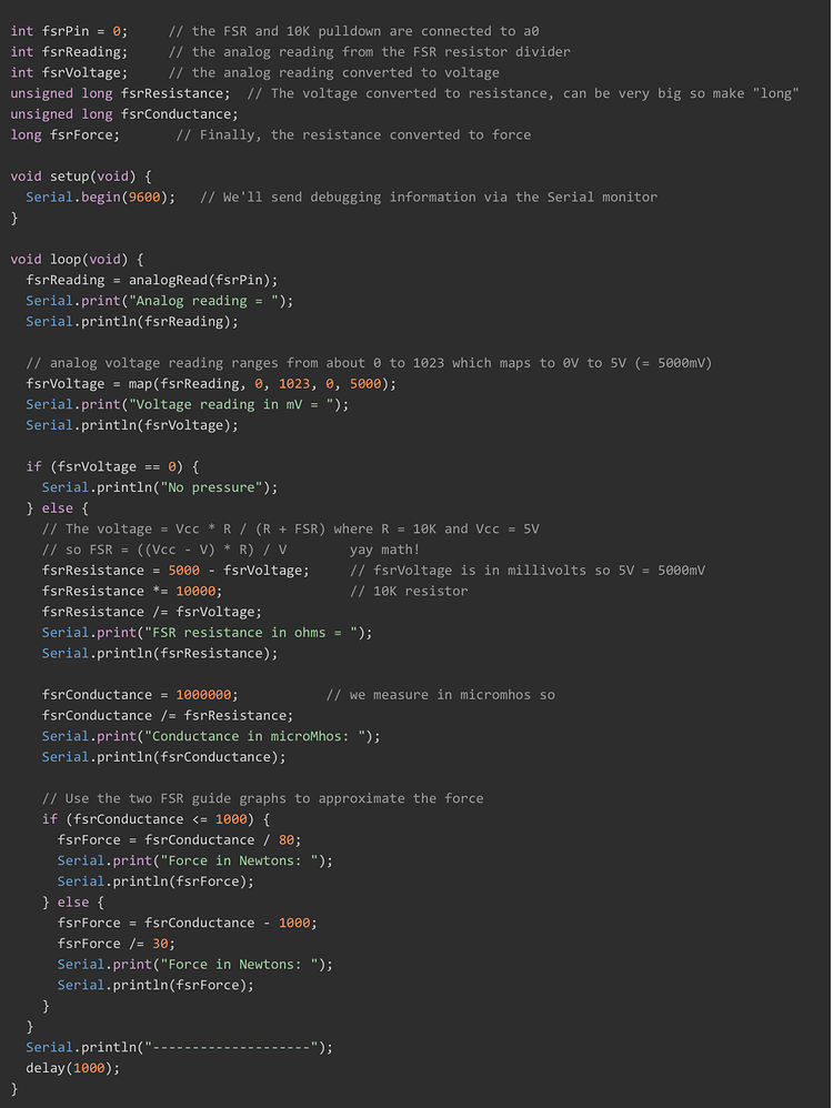FSR - need output in weight [kg/lbs] - Sensors - Arduino Forum