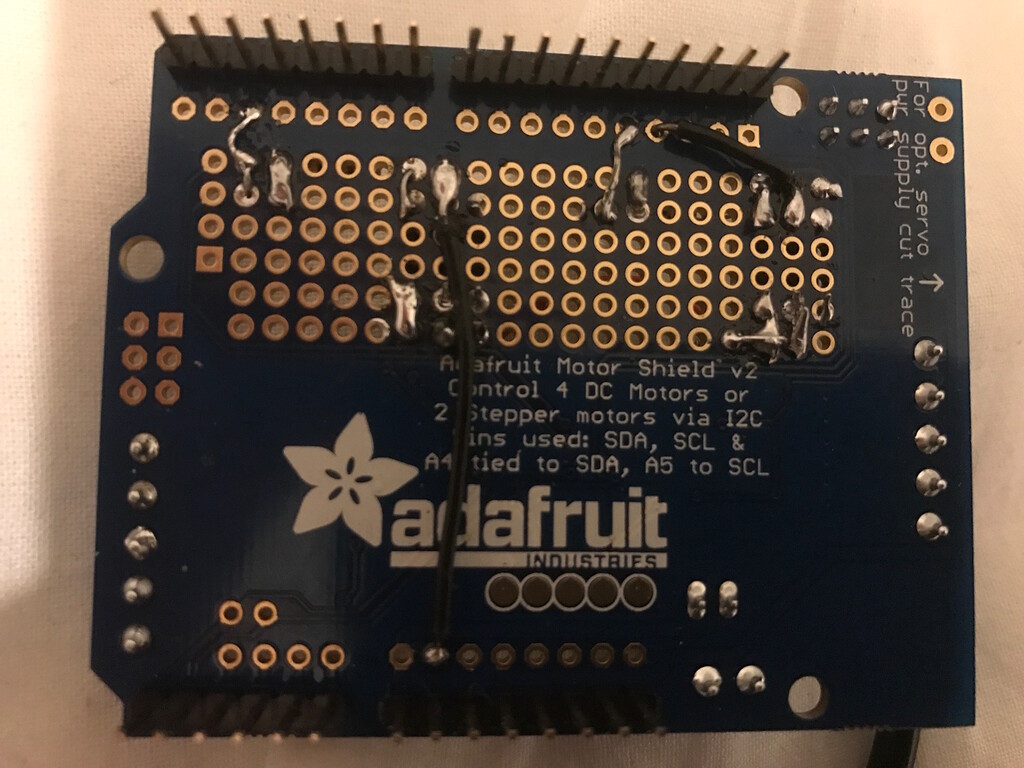 Smoke out of motor shield when using a optocoupler - General ...