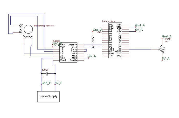 Noise on denoised analogRead values when starting an external power ...