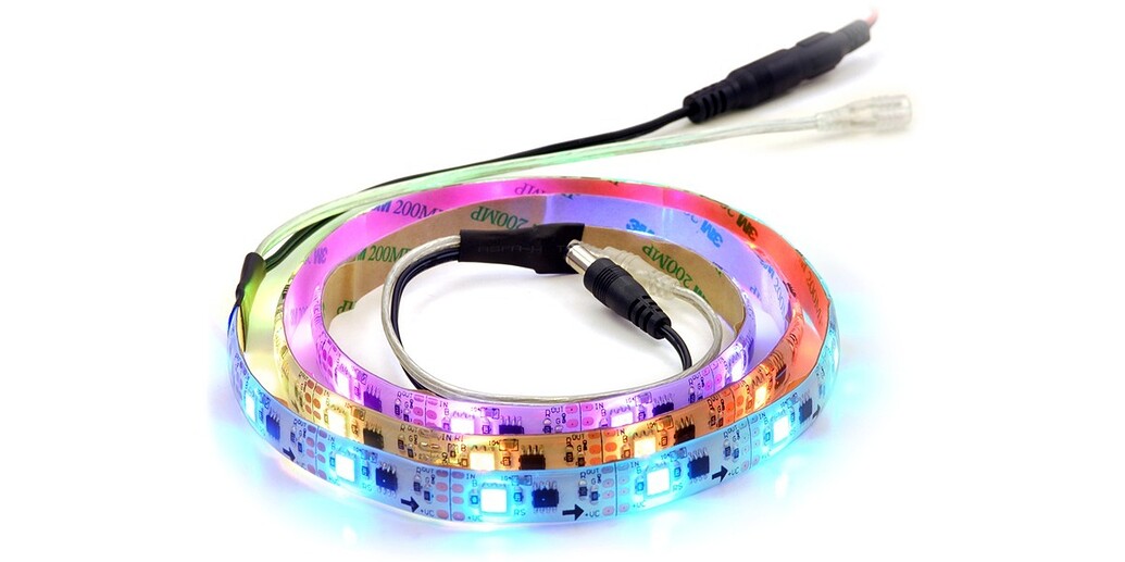 Looking for an RGB LED addressable strip 1 LED per segment - LEDs and ...