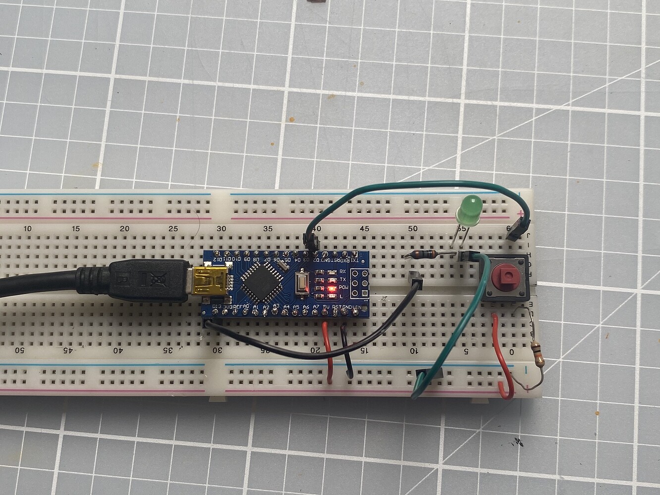 Tactile Button Help - General Electronics - Arduino Forum