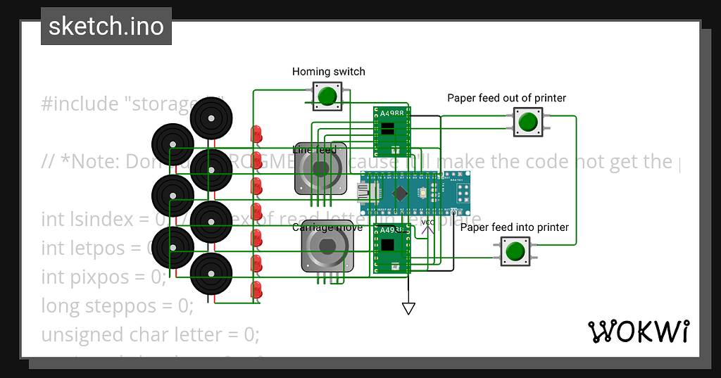 Dot matrix printer interpreting custom (any) escape sequences as text ...