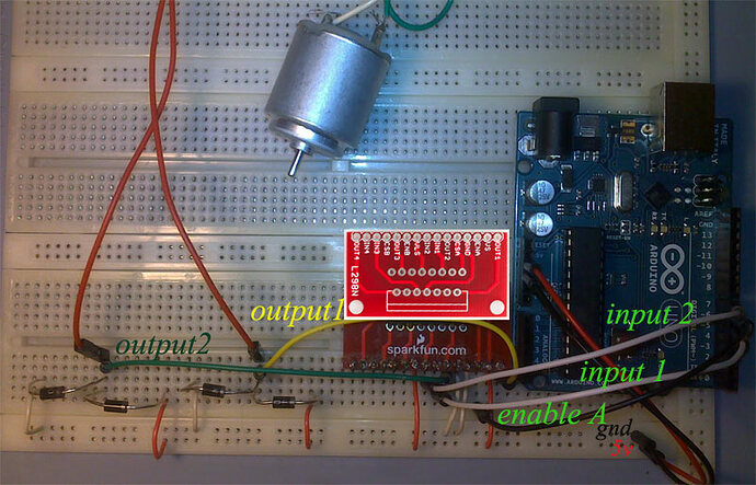 Pilotare motore 3 Vdc / 300mA con driver L298N - Page 2 - Generale - Arduino Forum