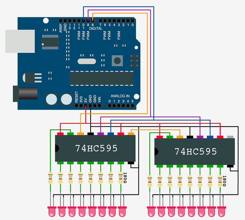 How to use multiplexer CD74HC4051 - LEDs and Multiplexing - Arduino Forum