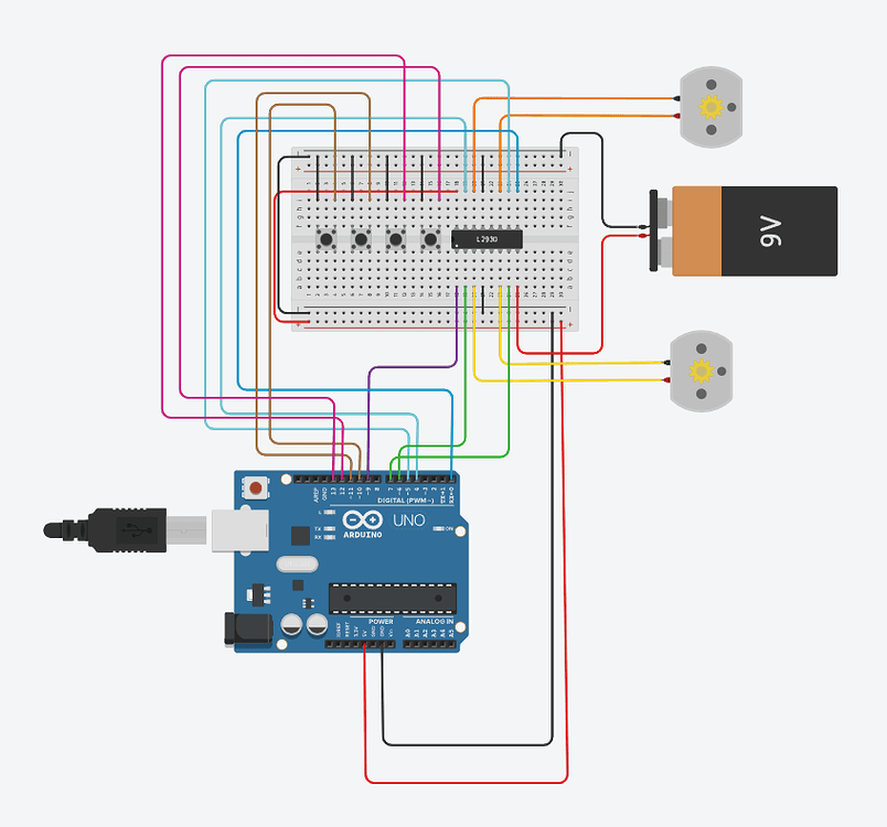 Problem Programming L293D with Dual Motors - Programming - Arduino Forum