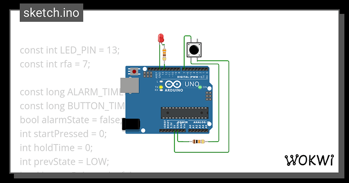 Programming Alarm After Some Time And Resetting The Alarm After Button