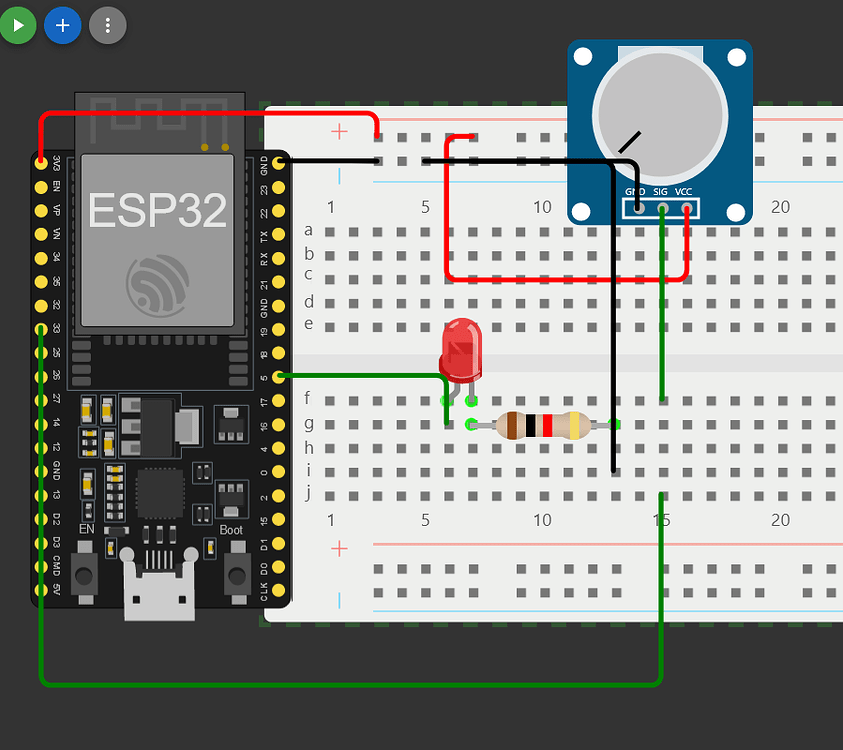 Help turning a LED ON with Esp32 and a potentiometer - Programming - Arduino Forum