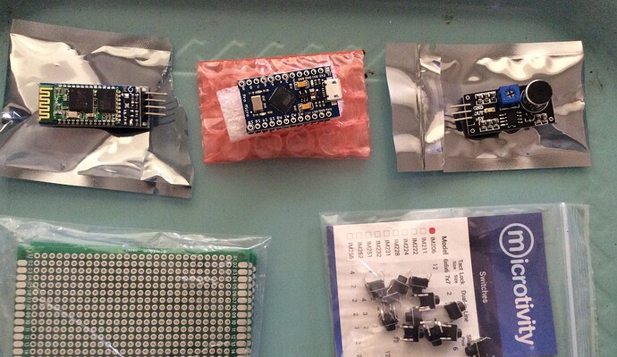 Arduino (pro Micro) clone + Bluetooth + Sound sensor for W2811 LED ...