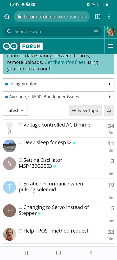 Incorrect topics shown and stickies disappearing - Website and Forum - Arduino Forum