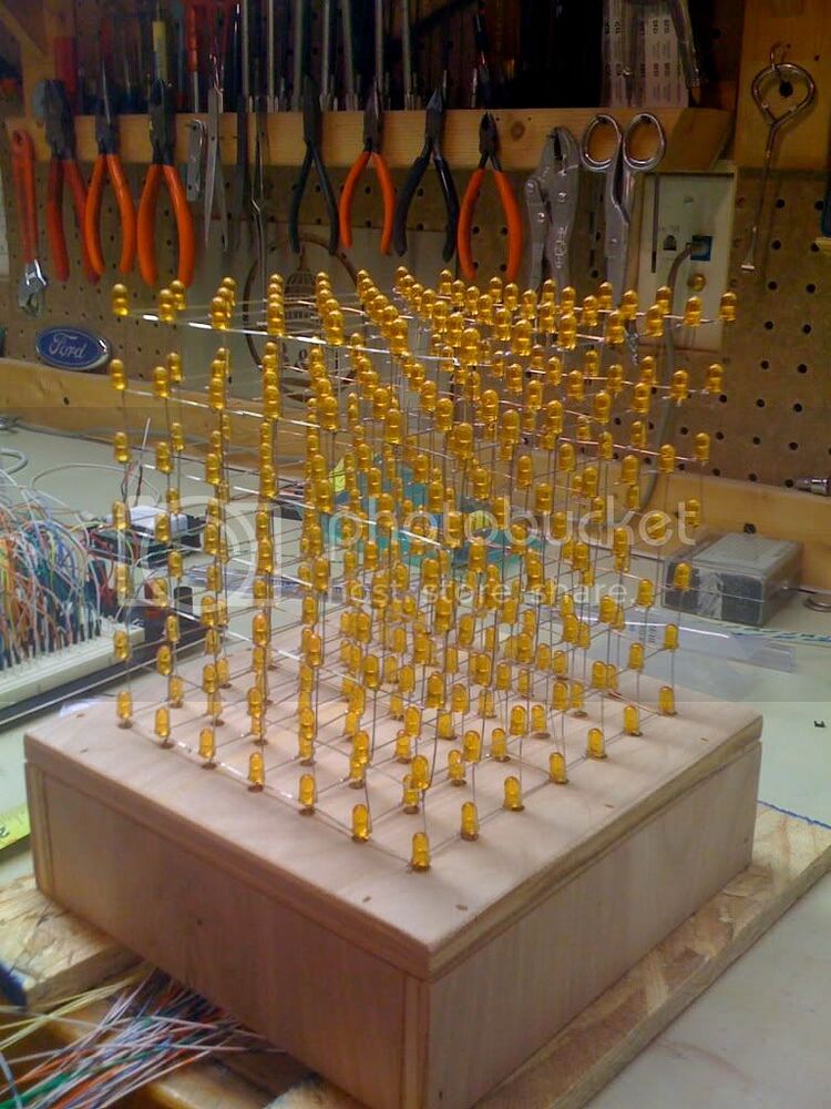 7x7x7 LED cube with arduino - Exhibition - Arduino Forum