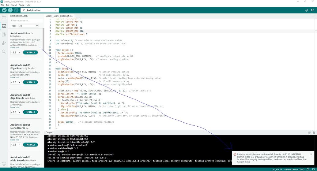Problem With Installing Arduino Avr Boards Ide 2 X Arduino Forum