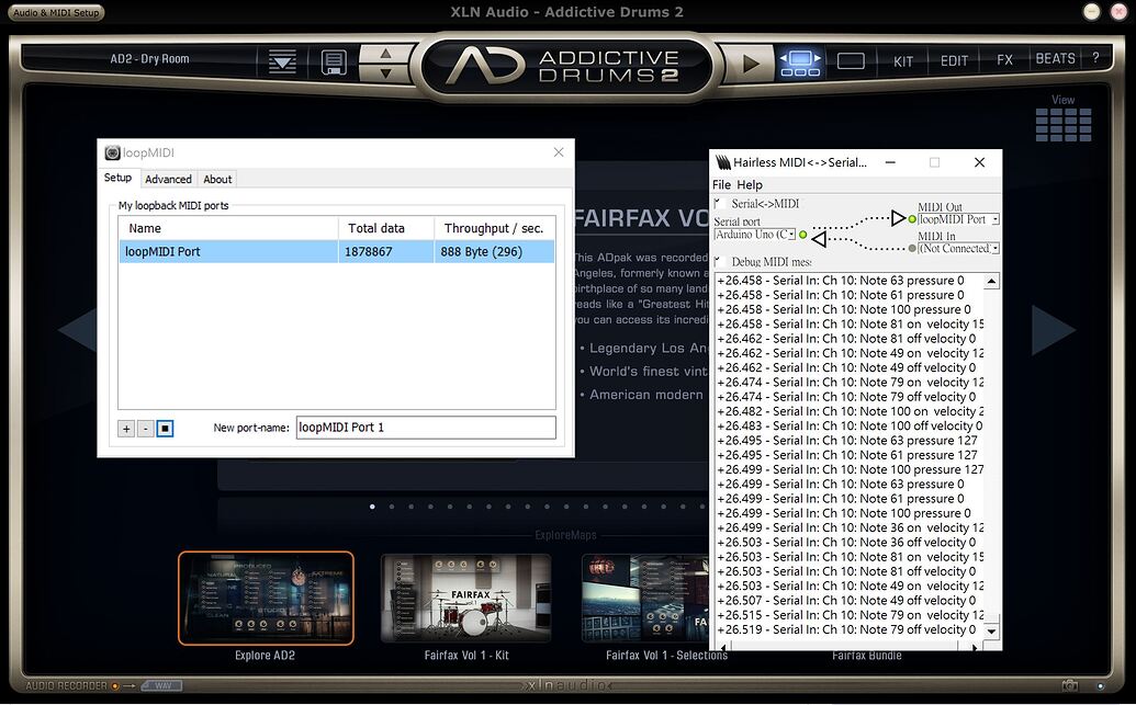 Hairless MIDI serial error occupying - Audio - Arduino Forum