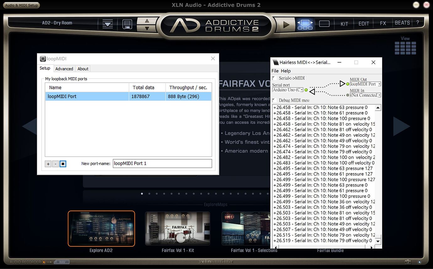 Hairless MIDI serial error occupying - Audio - Arduino Forum