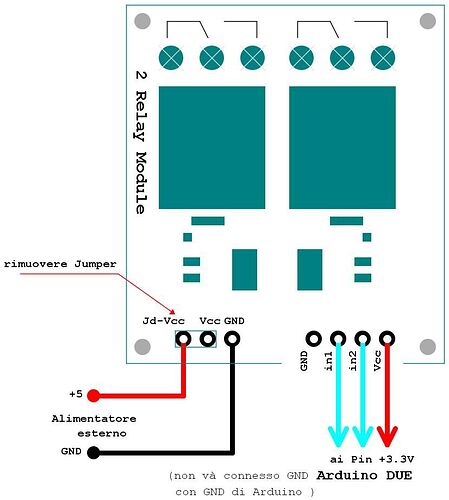 pilotare relè con Arduino due - Hardware - Arduino Forum