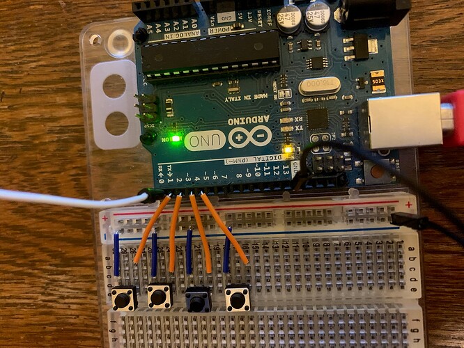 Controlling 4 LEDs on a NANO with an UNO - Programming - Arduino Forum