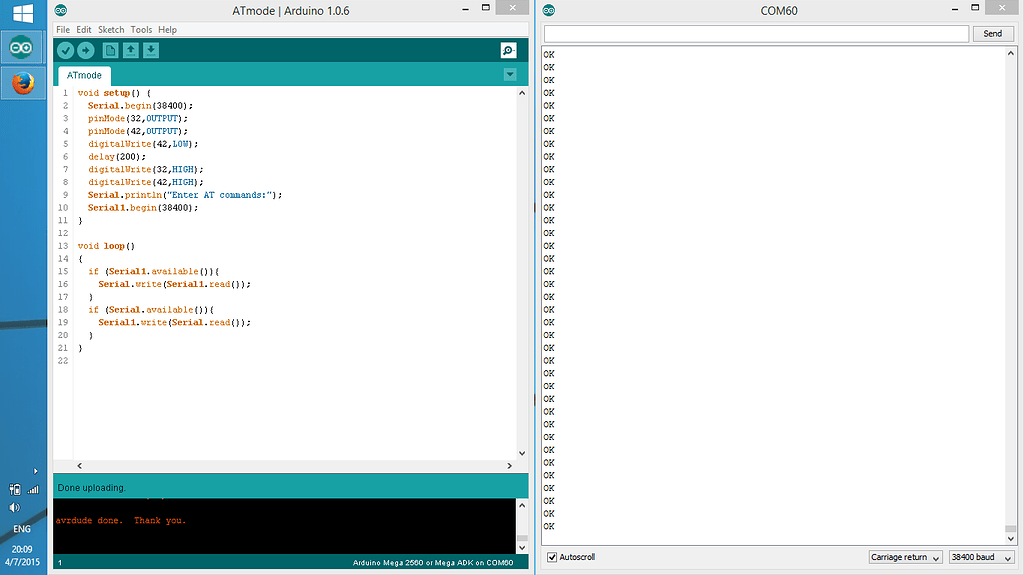 HC-05 continuously repond to AT command - Networking, Protocols, and Devices - Arduino Forum