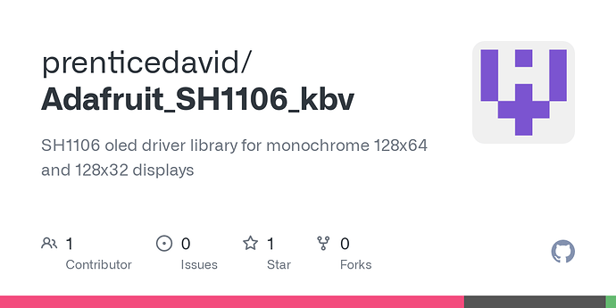 Sh1106 on pi pico rp2040 - Displays - Arduino Forum